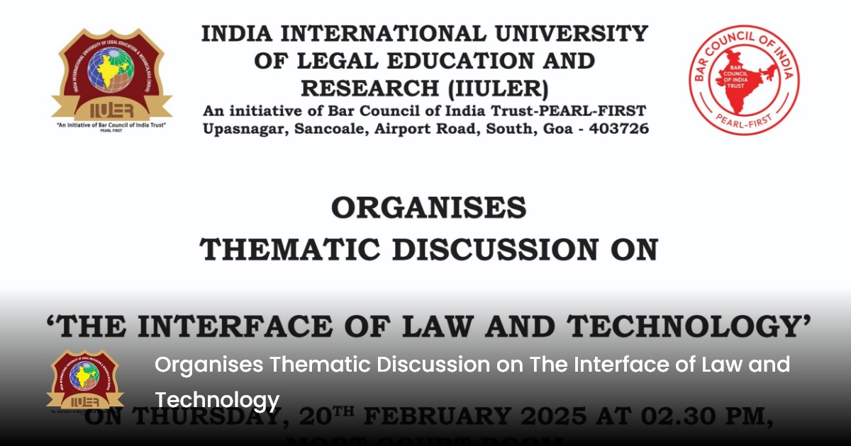 India International University of Legal Education and Research (IIULER ...